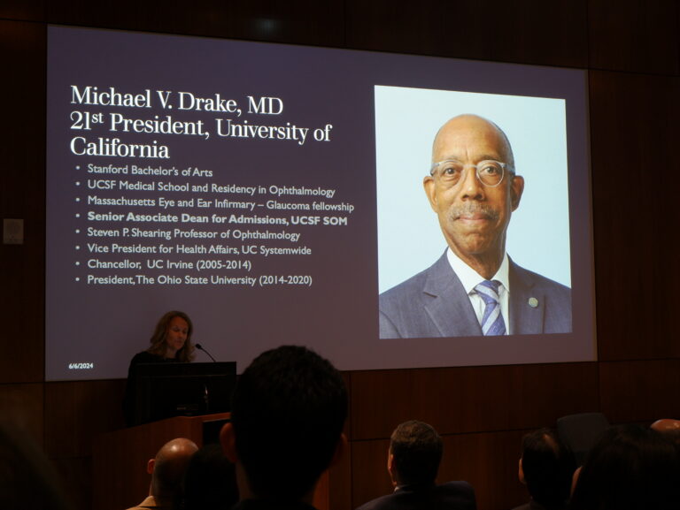 Reflecting on the Stephen D. McLeod, MD Leadership Lecture with UC President Michael V. Drake ...